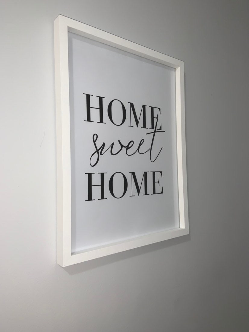 'Home Sweet Home' Wall Decor Print - Classic Home Quote Art ...