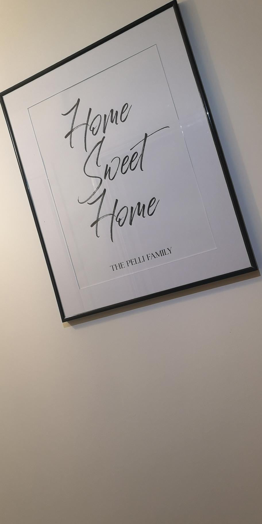 'Home Sweet Home' Wall Decor Print - Classic Home Quote Art ...